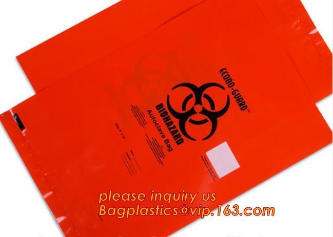 disposable autoclave sterilization biohazard bags, Heavy duty safety ...